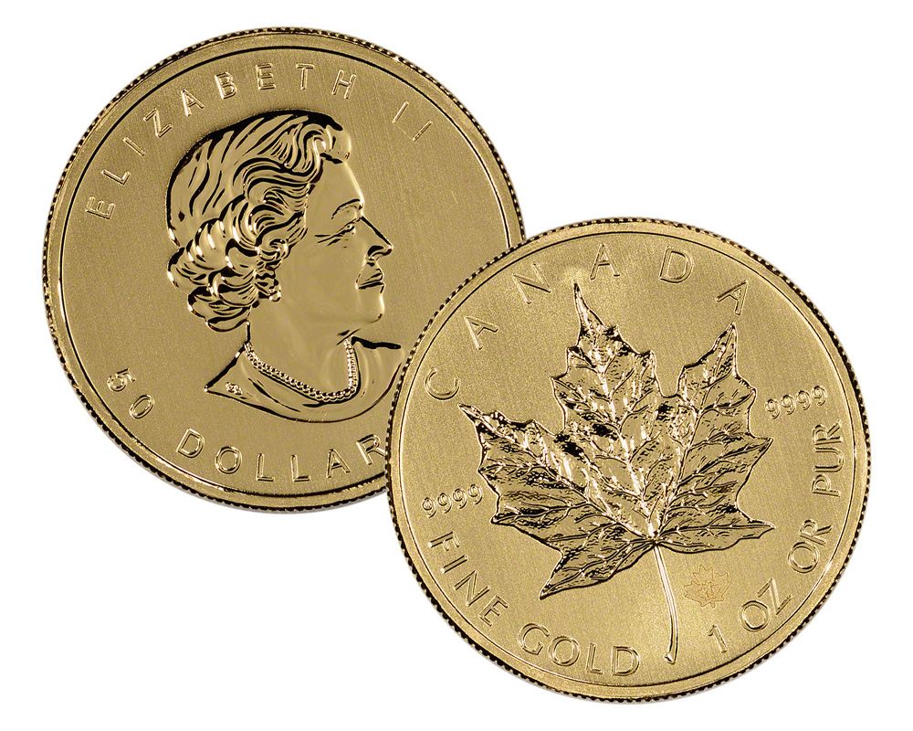 CanadianBullion - 1 oz Random Year Canadian Maple Leaf Gold Coin - Gold
